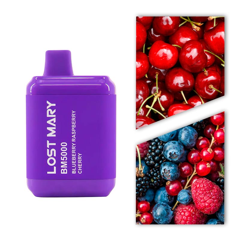 Одноразовая электронная сигарета — Lost Mary BM5000 Blueberry Raspberry ...