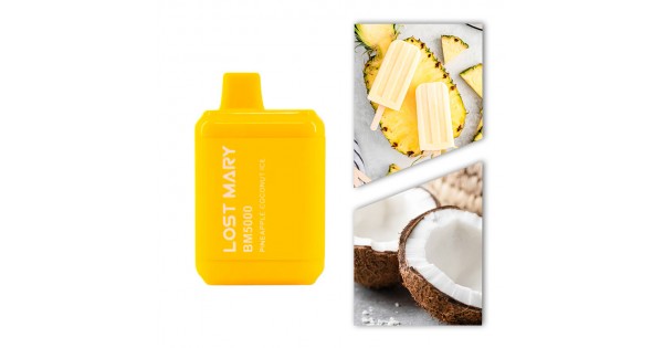 Одноразовая электронная сигарета — Lost Mary BM5000 Pineapple Coconut ...