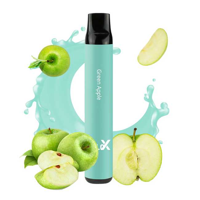 Одноразовая электронная сигарета — Vapeman Solo X 1500 Green Apple ...